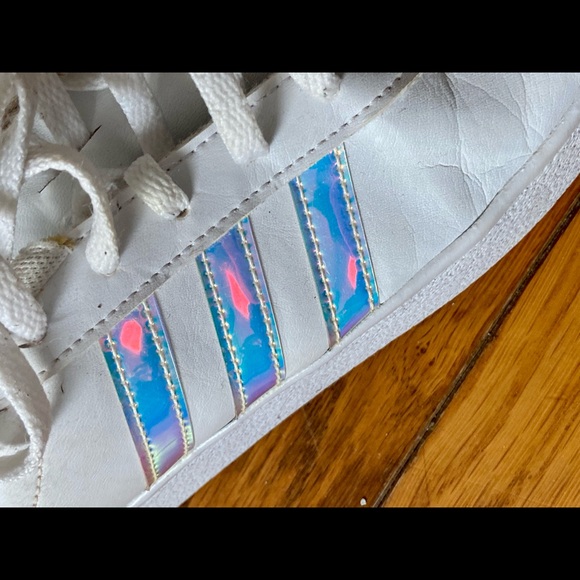 adidas | Shoes | Adidas Holographic Shell Toes 7 | Poshmark